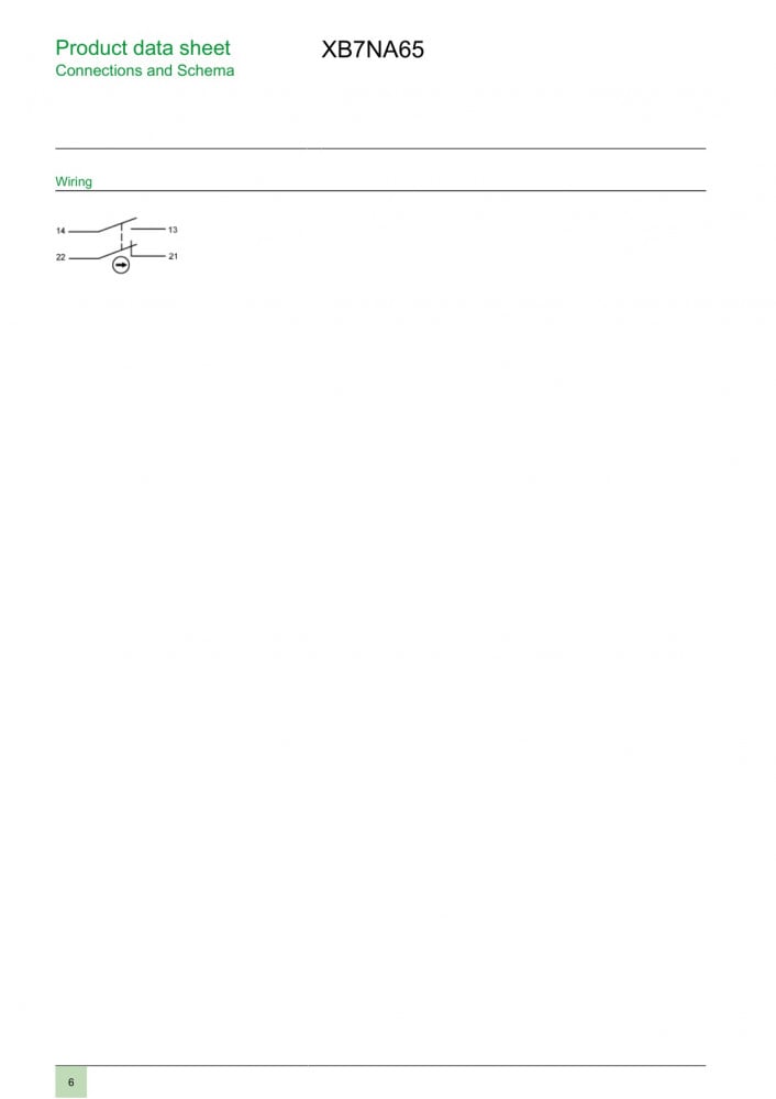 XB7NA65 technical document page 6