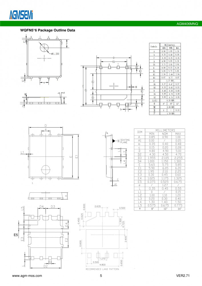 AGM406MNQ datasheet page 5