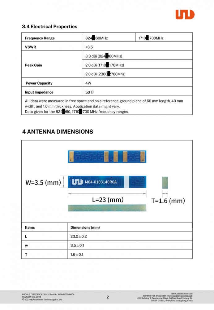 ADCH002 technical document page 3