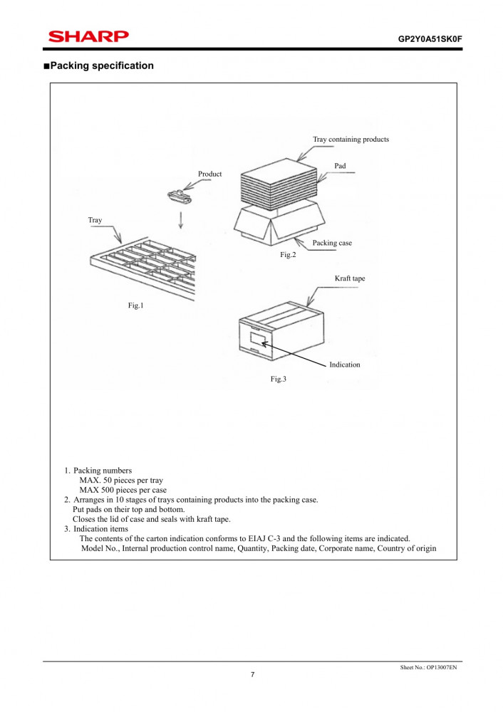 GP2Y0A51SK0F datasheet page 7