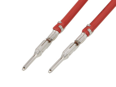 Pre-Crimped Lead Squba 3.6 Male-to-Squba 3.6 Male, Tin (Sn) Plating, 225.00mm Length, 16 AWG, Red for sale