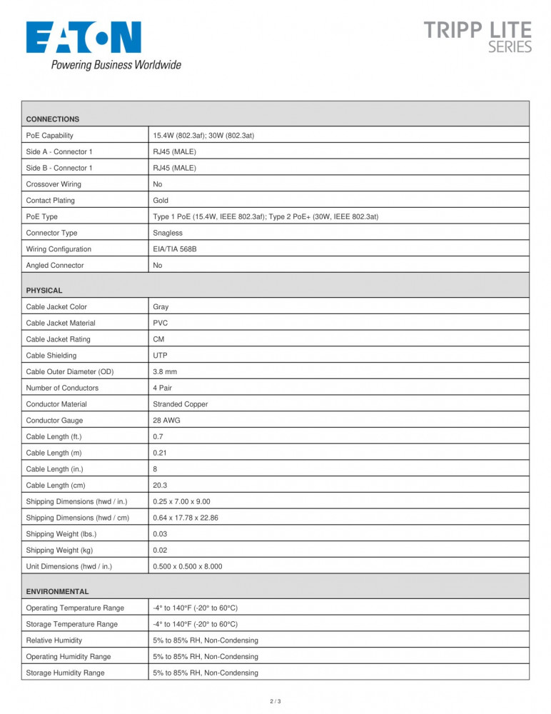 N201-S8N-GY technical document page 2