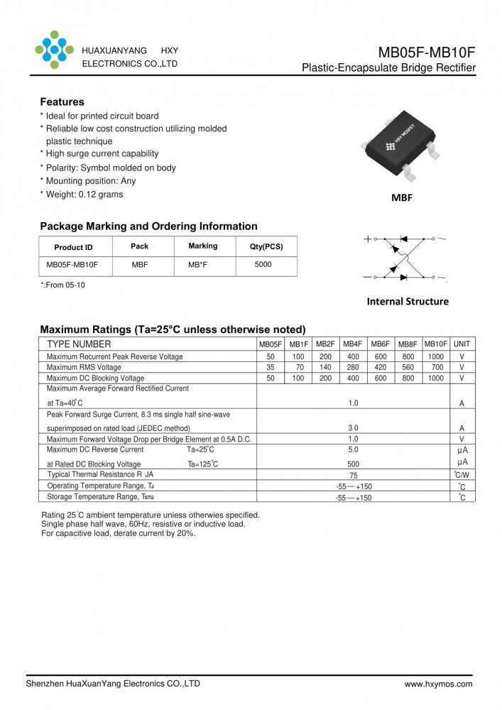MB10F datasheet page 1