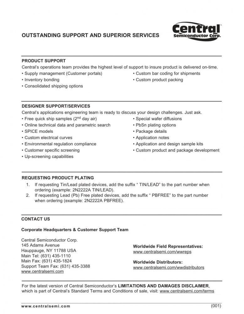 Central 3SMC series datasheet page 4