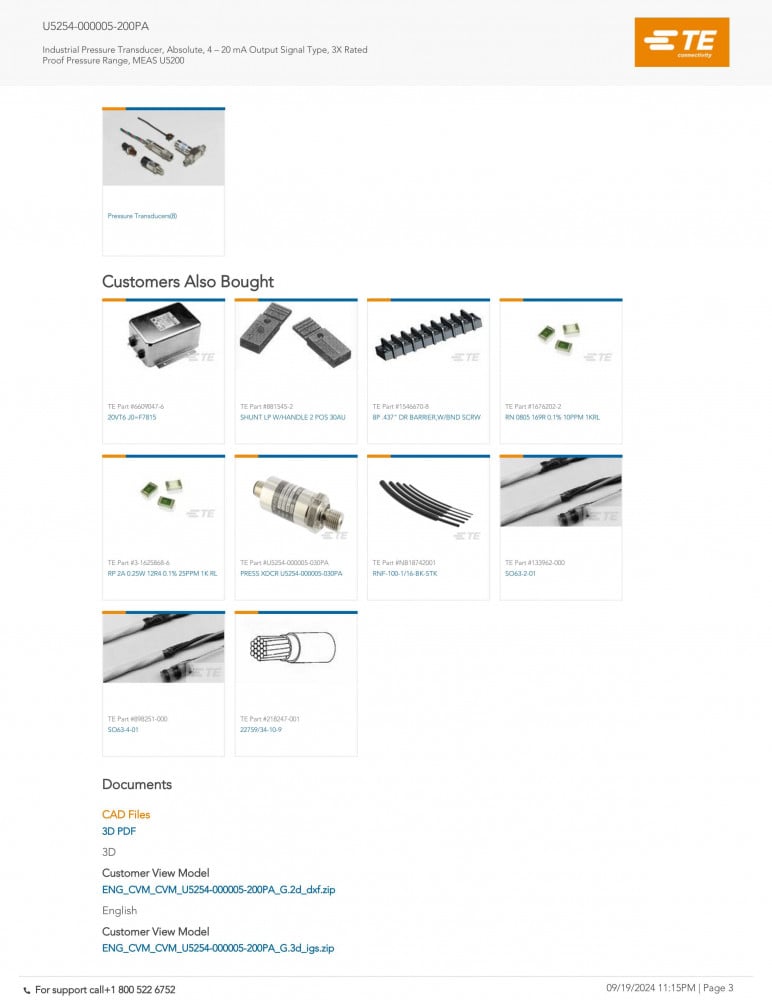 U5254-000005-200PA technical document page 3