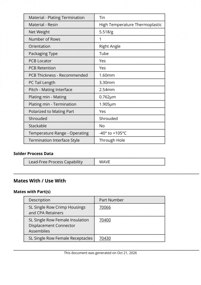 MOLEX 705550094 technical document image 3