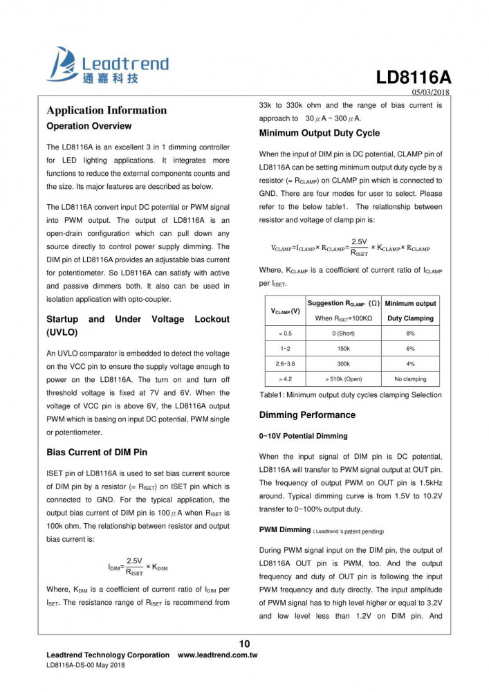 LD8116AGL datasheet page 10