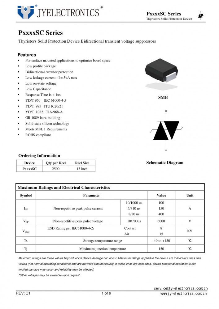 JingYang P0300SCX datasheet page 1