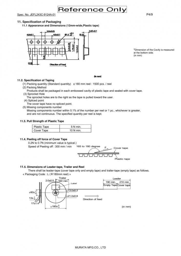 DLW32MH201XK2L specification page 4