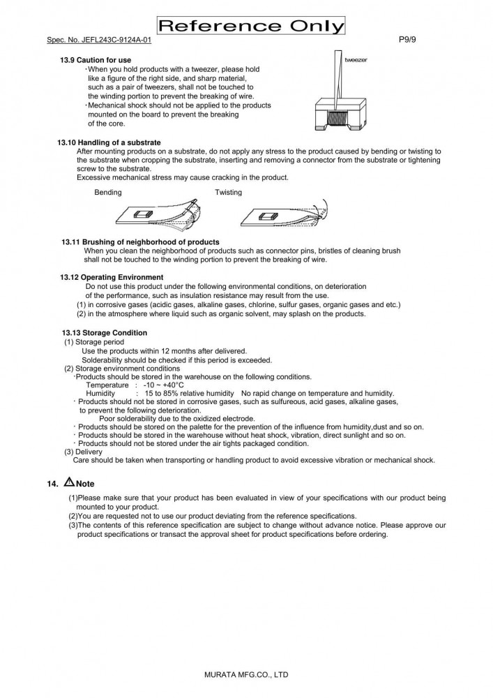 DLW32MH201XK2L specification page 9