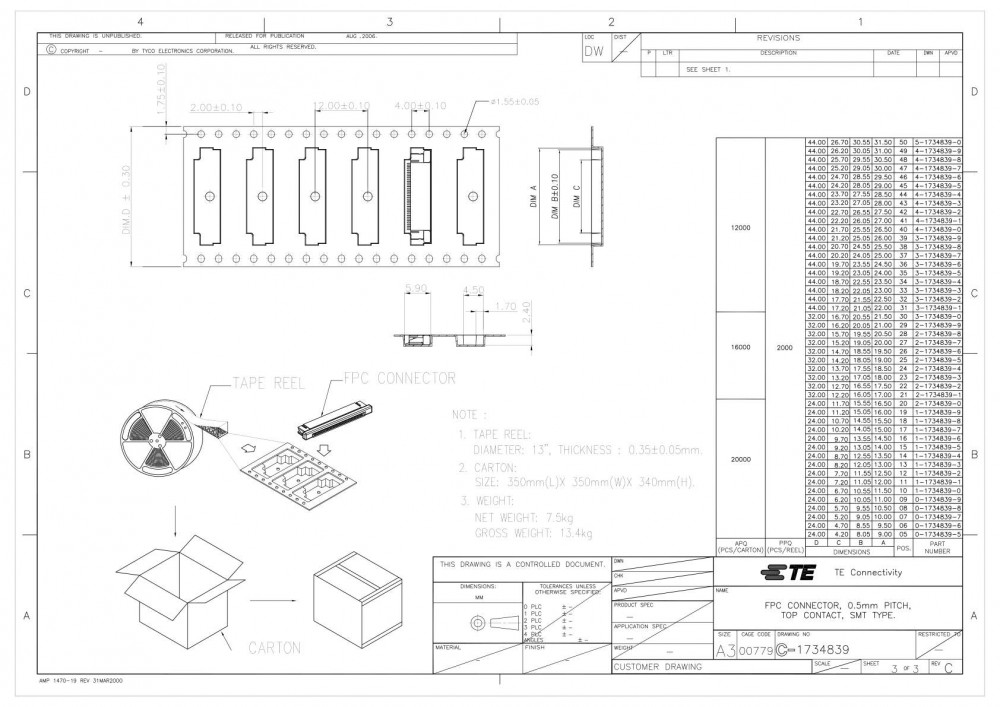 TE Connectivity drawing page 3