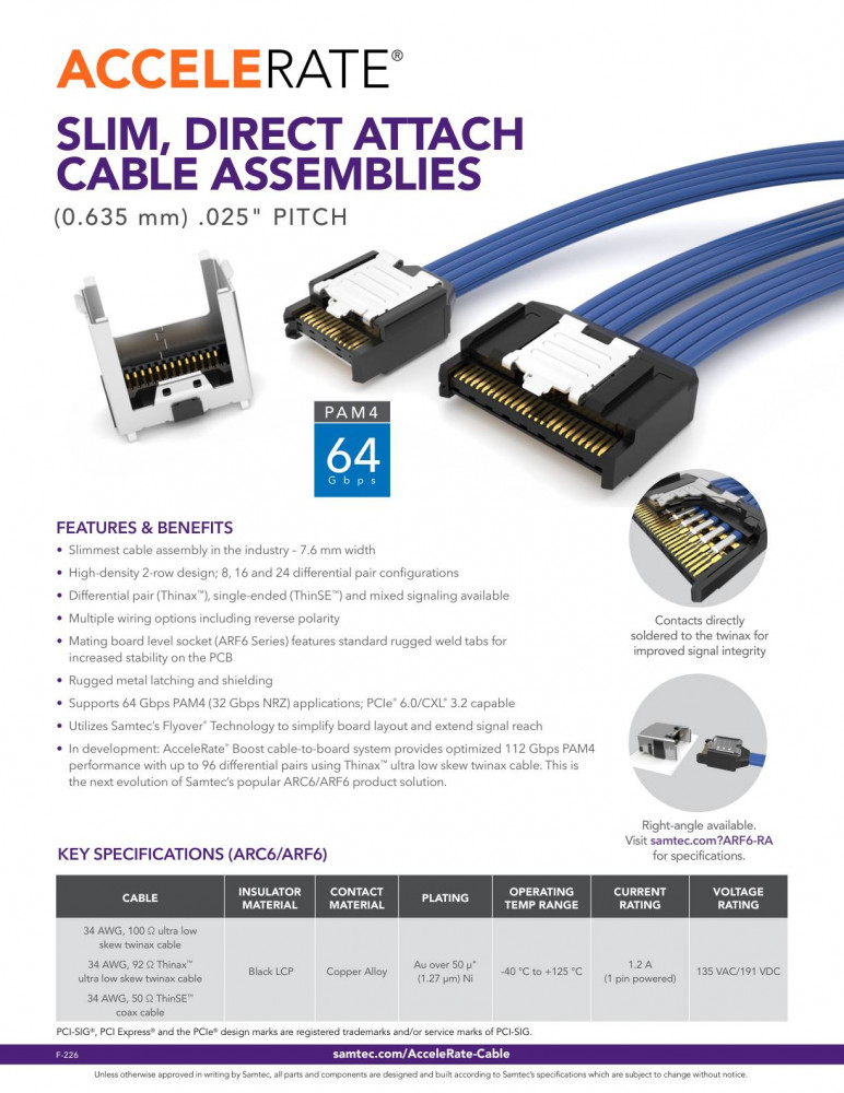 ARC6 product technical document page 1