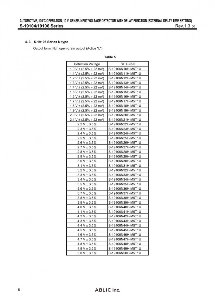 S-19104/19106 datasheet page 6