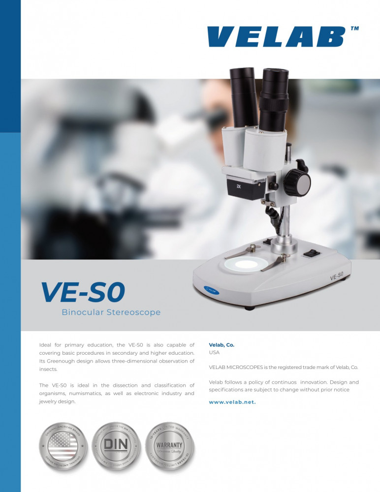 VE-S0 product documentation page 1