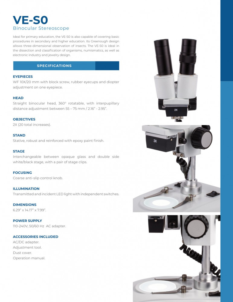 VE-S0 product documentation page 2