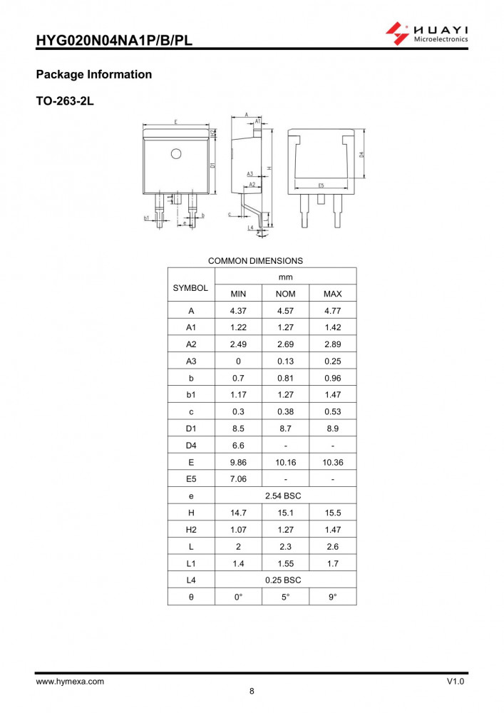 HYG020N04NA1P datasheet page 8