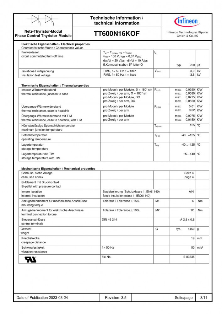 TT600N16KOF datasheet page 3