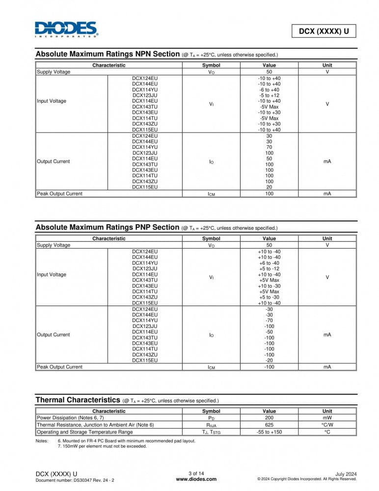 DCX143ZU-7-F datasheet page 3