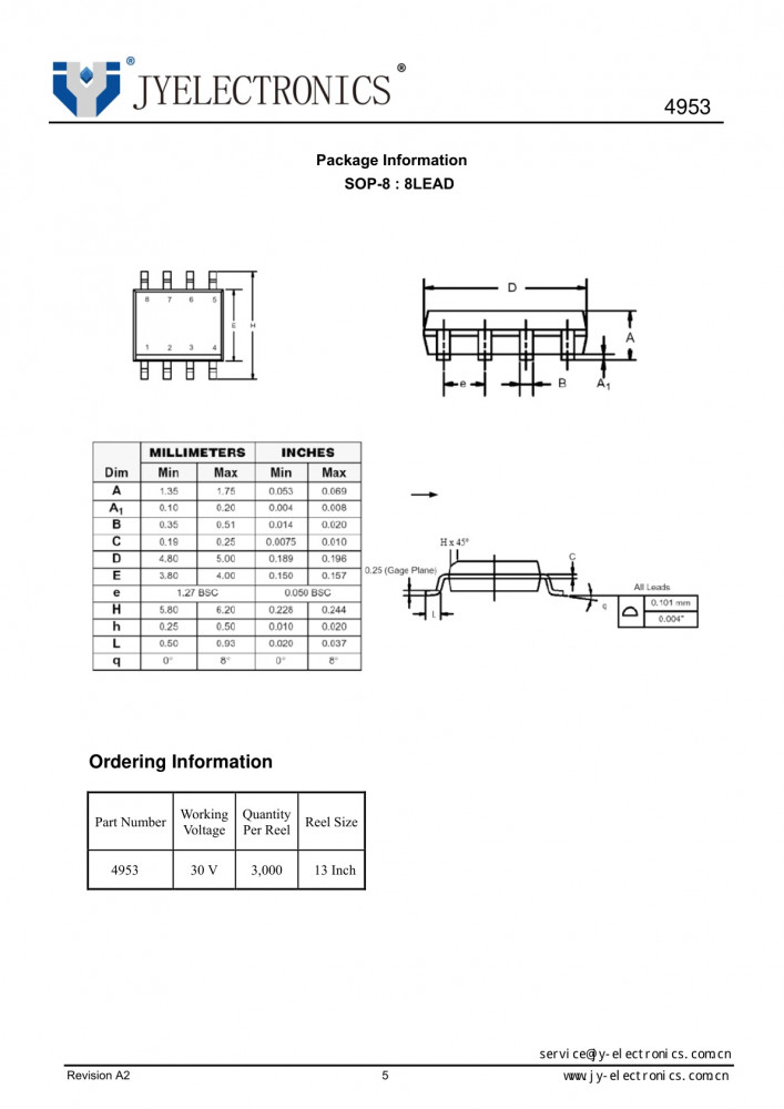 JingYang 4953 datasheet page 5