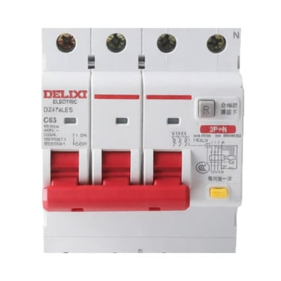 Delixi Electric DZ47SLES3C63R50 Miniature Residual Current Circuit Breaker