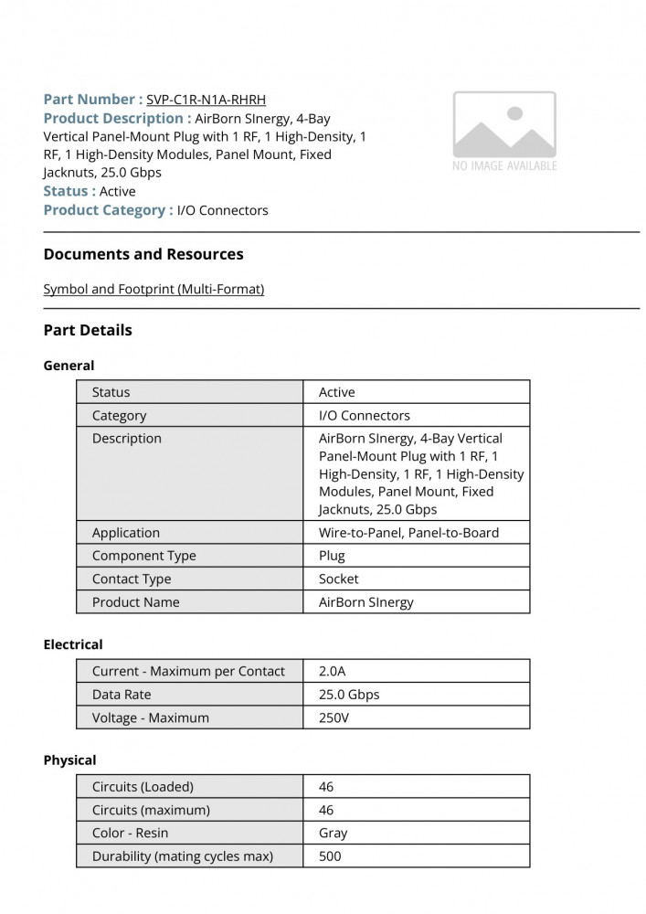 SVP-C1R-N1A-RHRH technical document image, page 1
