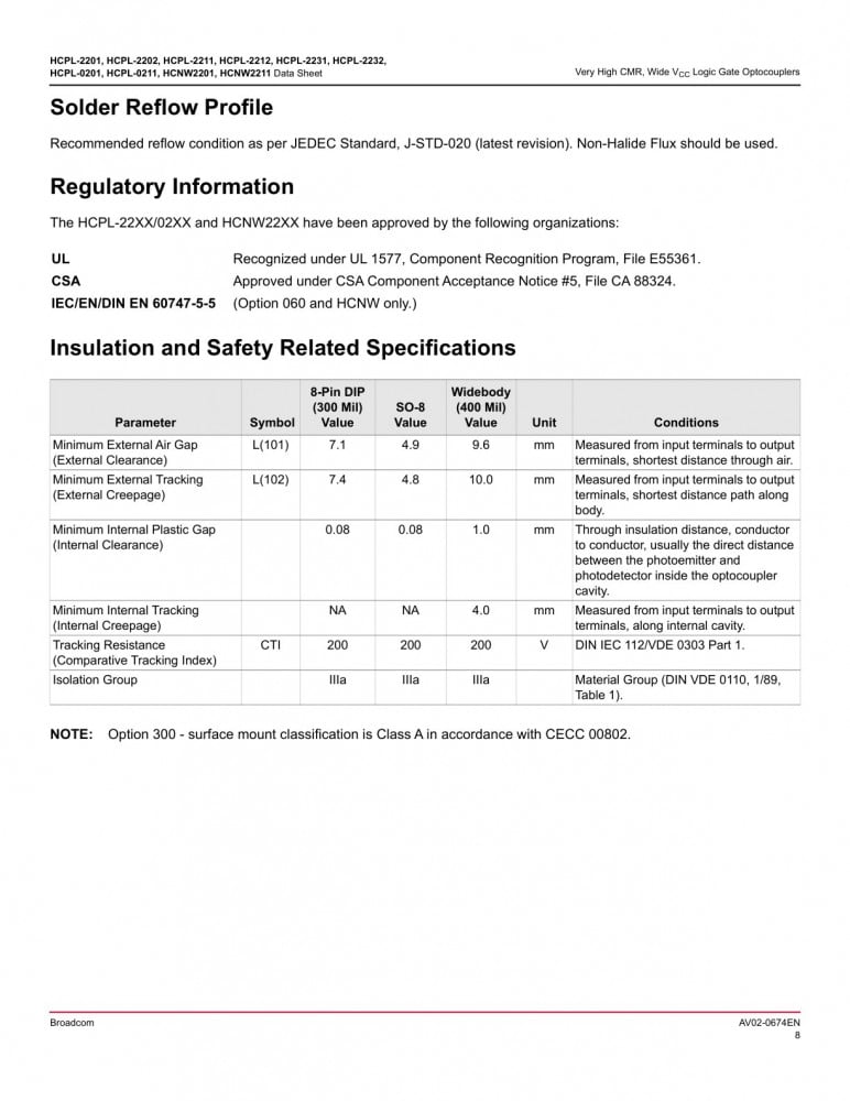 HCPL-2231 datasheet page 8