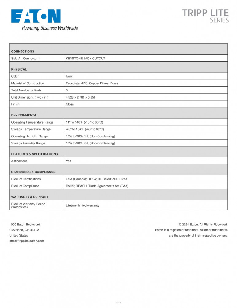EATON N042DAB-001-IV product document page 2