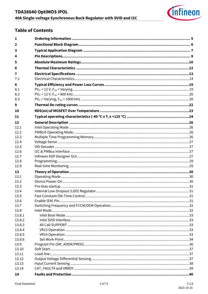 TDA38640 datasheet page 3