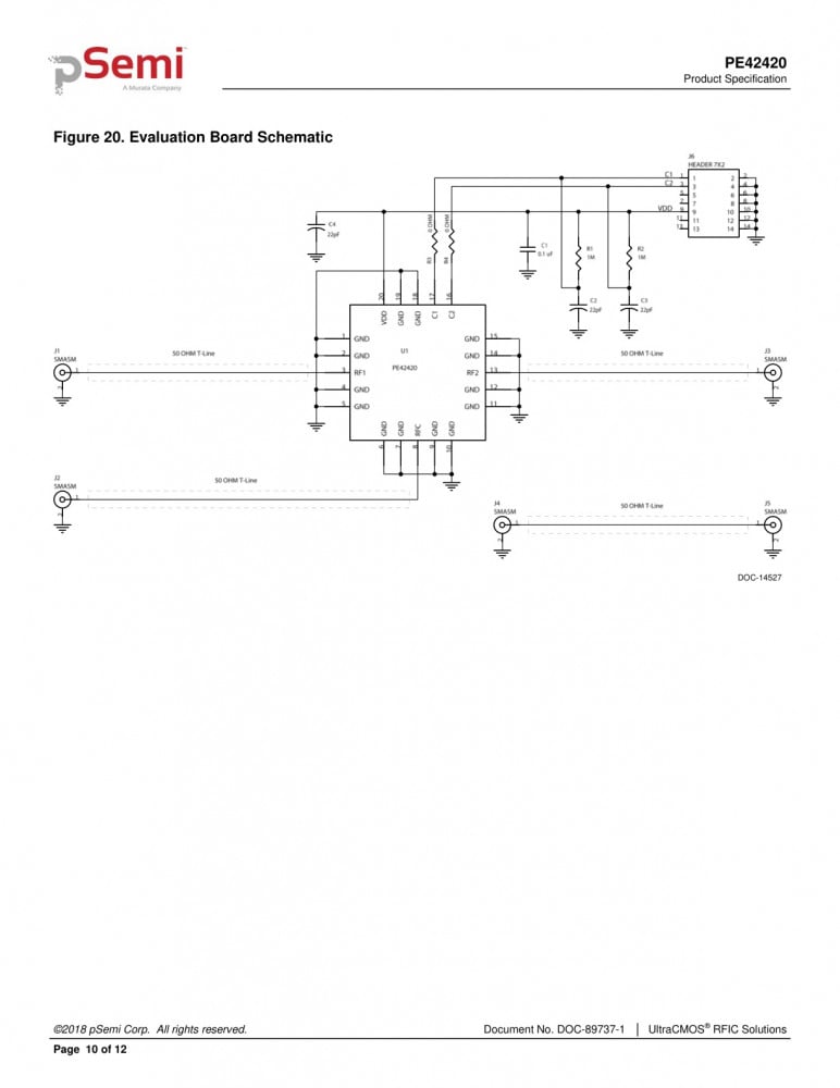 PE42420E-Z datasheet page 10