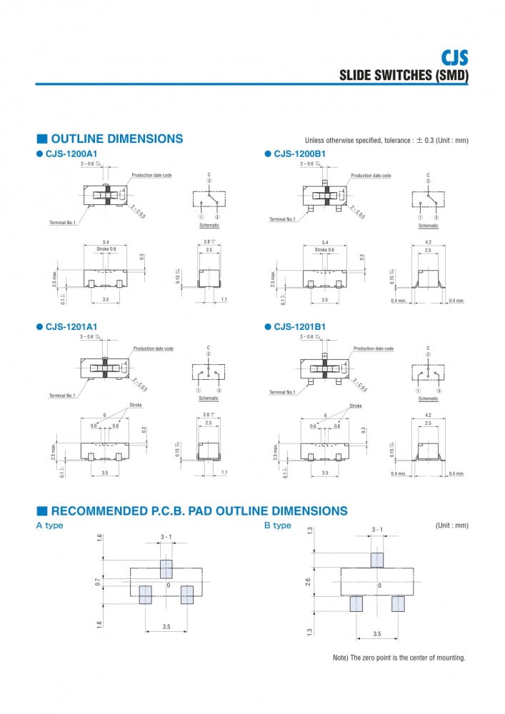 Nidec CJS-1201TB datasheet page 4