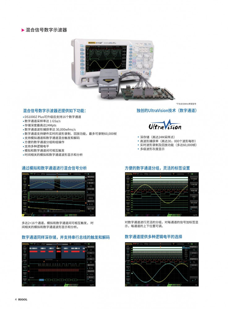 DS1054Z technical document page 4