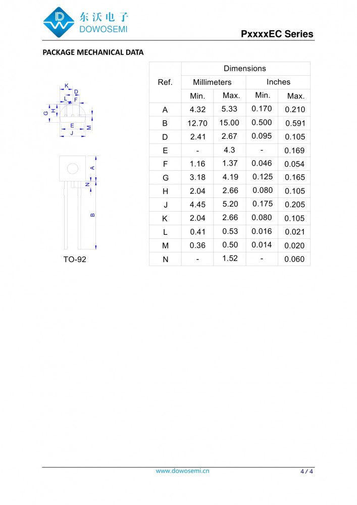 P0720EC datasheet page 4
