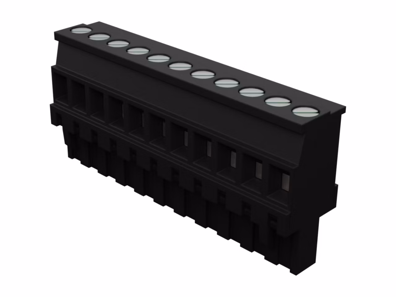 5.08mm Pitch Eurostyle Vertical Plug, with Standard Imprinting, Front Wire Entry, Black, 11 Circuits for sale
