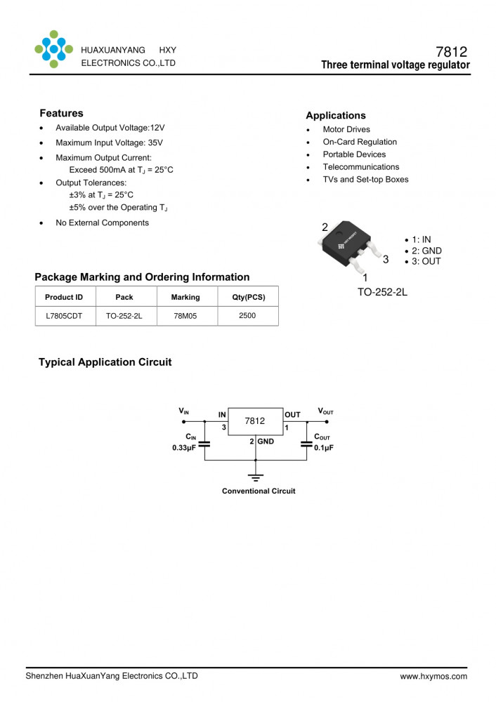 7812 datasheet page 1