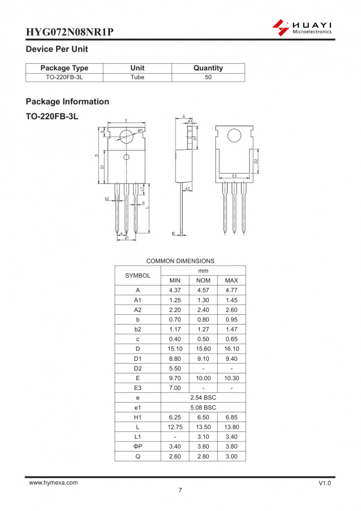 HYG072N08NR1P datasheet page 7