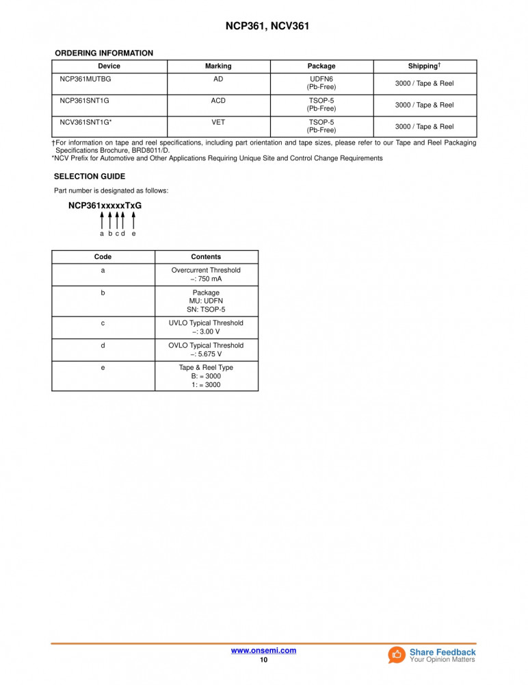 NCP361 datasheet page 10