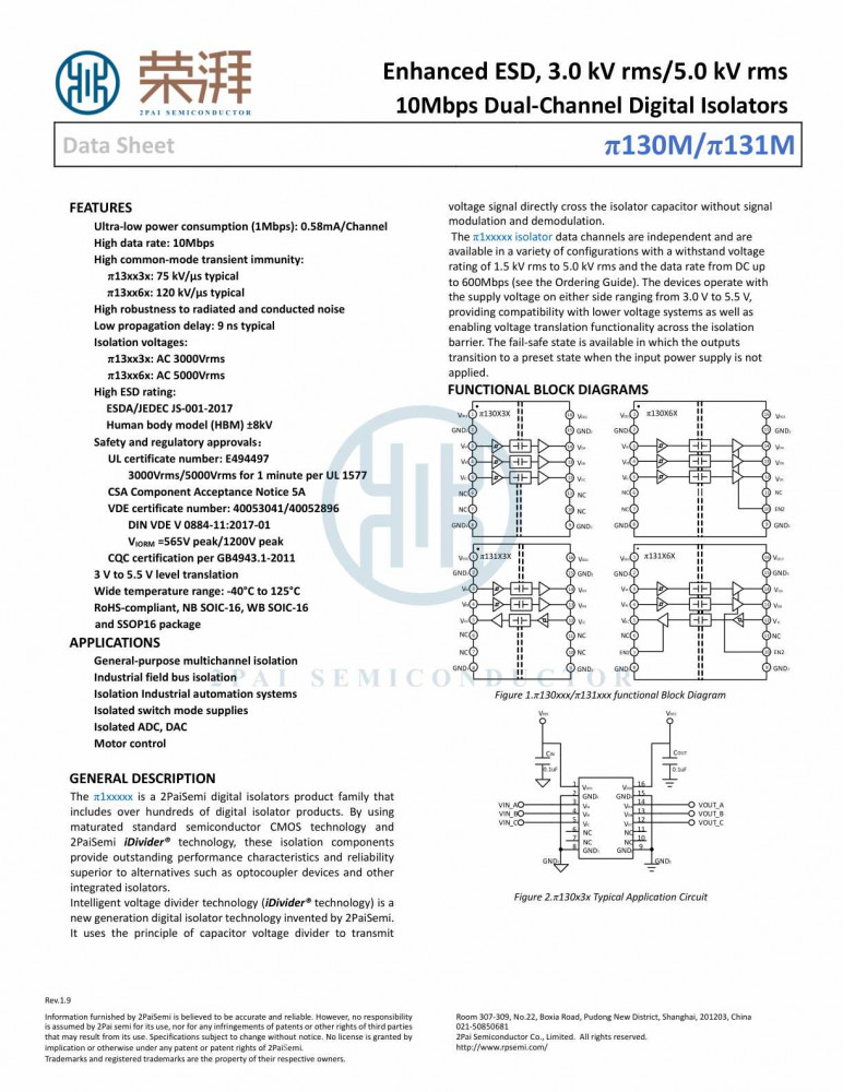 π131M61 datasheet page 1