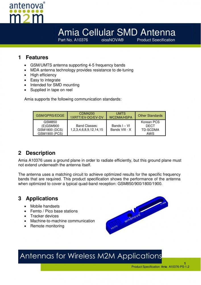 A10376 technical document page 1