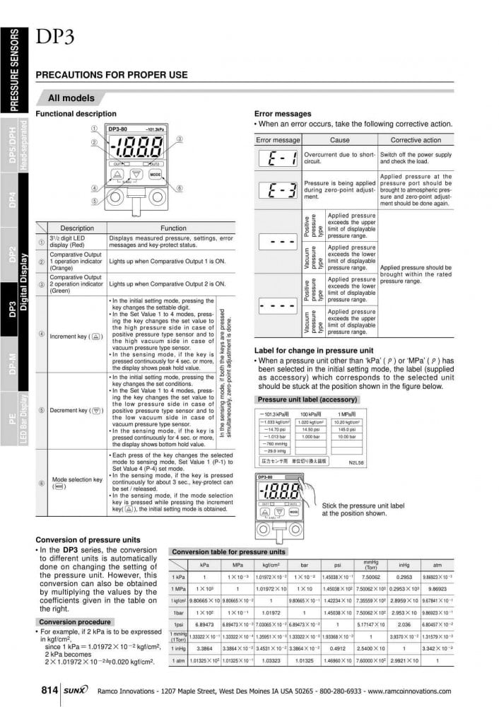 DP3-80 datasheet page 7