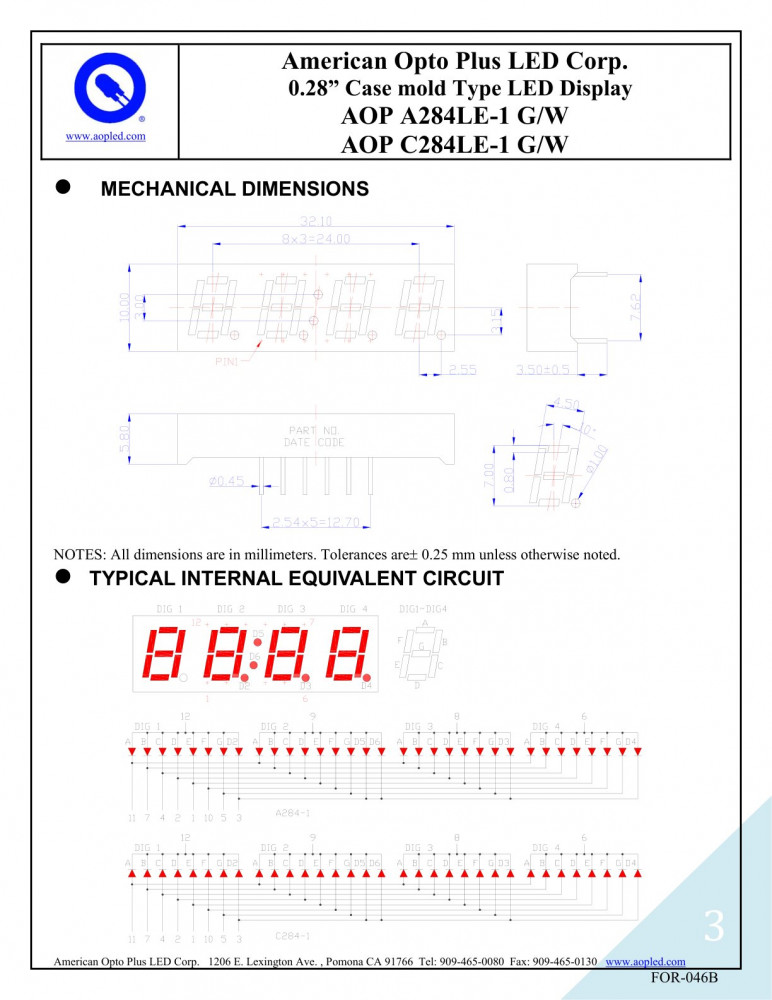 C284LE-1 datasheet page 3