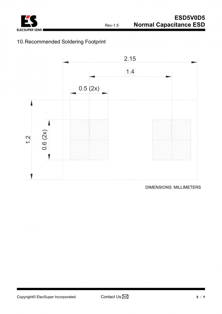 ESD5V0D5 datasheet page 8