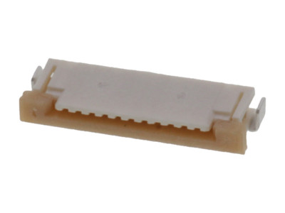Easy-On FFC/FPC Connector, 1.00mm Pitch, Slider Series, Right-Angle, Top Contact, 2.70mm Height, 19 Circuits, Gold Plating