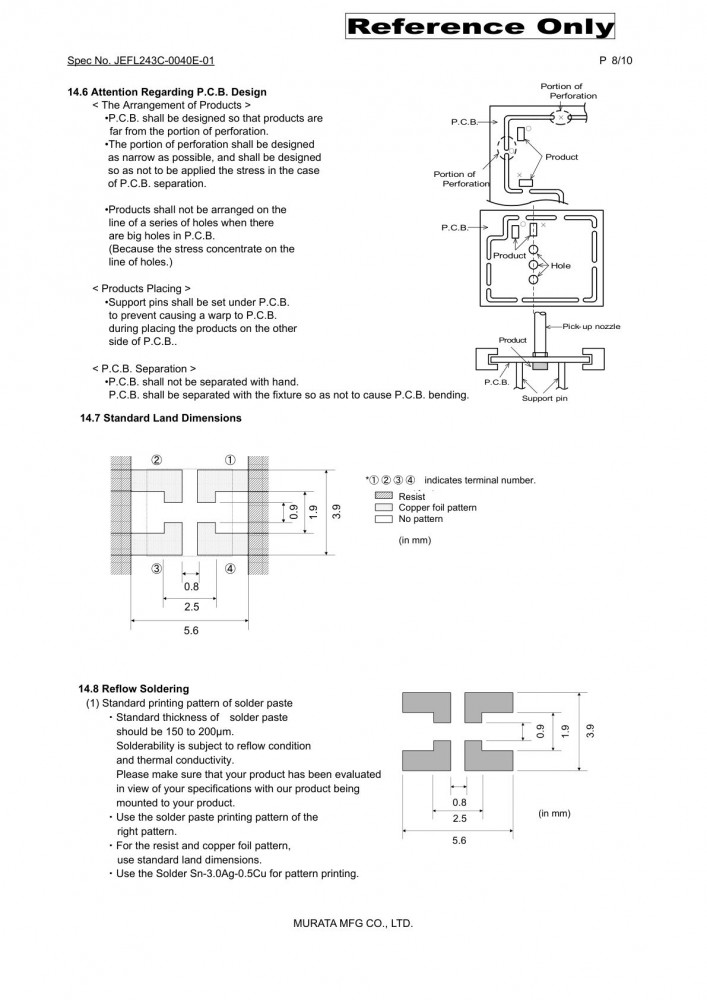 DLW44SM series specification page 8