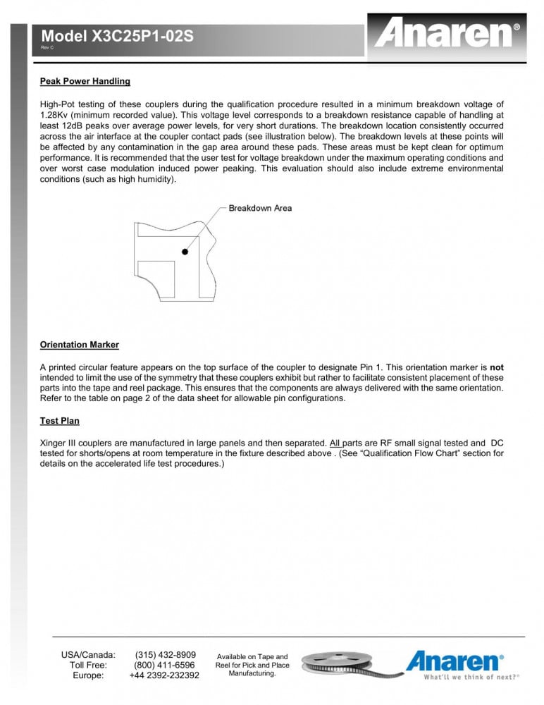X3C25P1-02S datasheet page 10