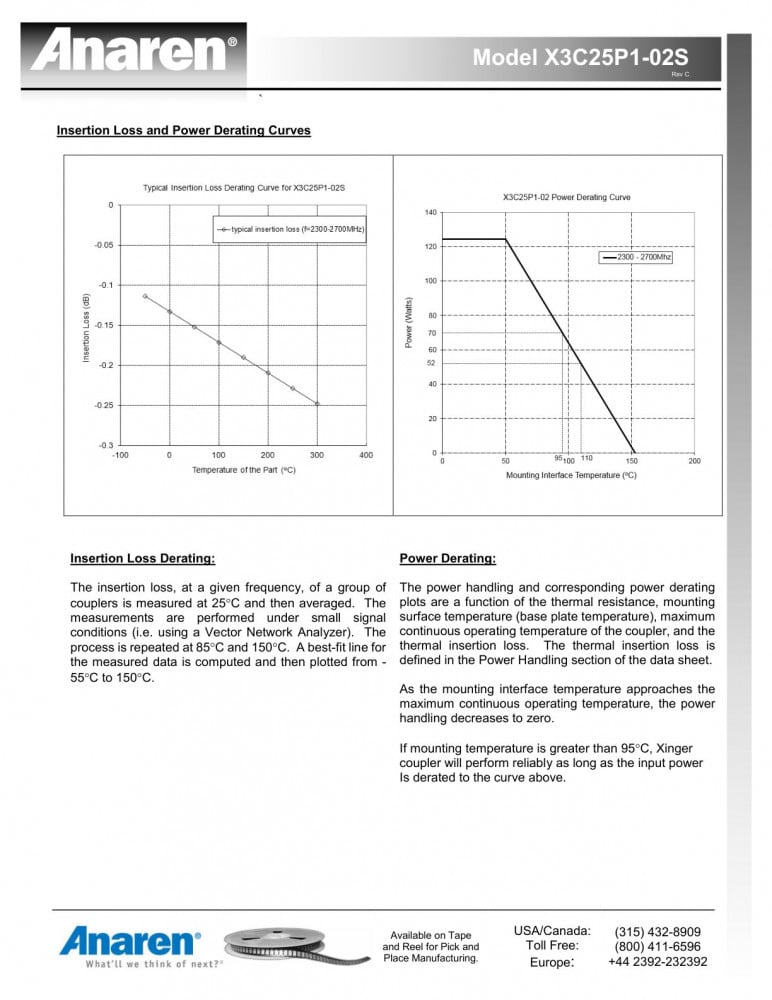 X3C25P1-02S datasheet page 3