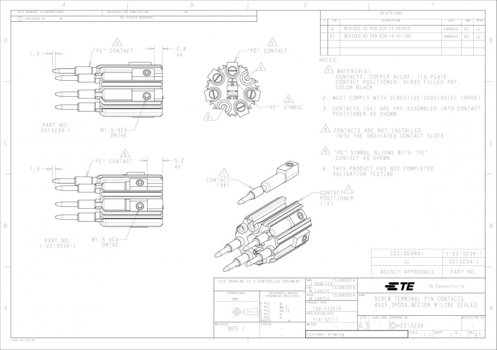 TE Connectivity 1-2213234-1 technical drawing preview