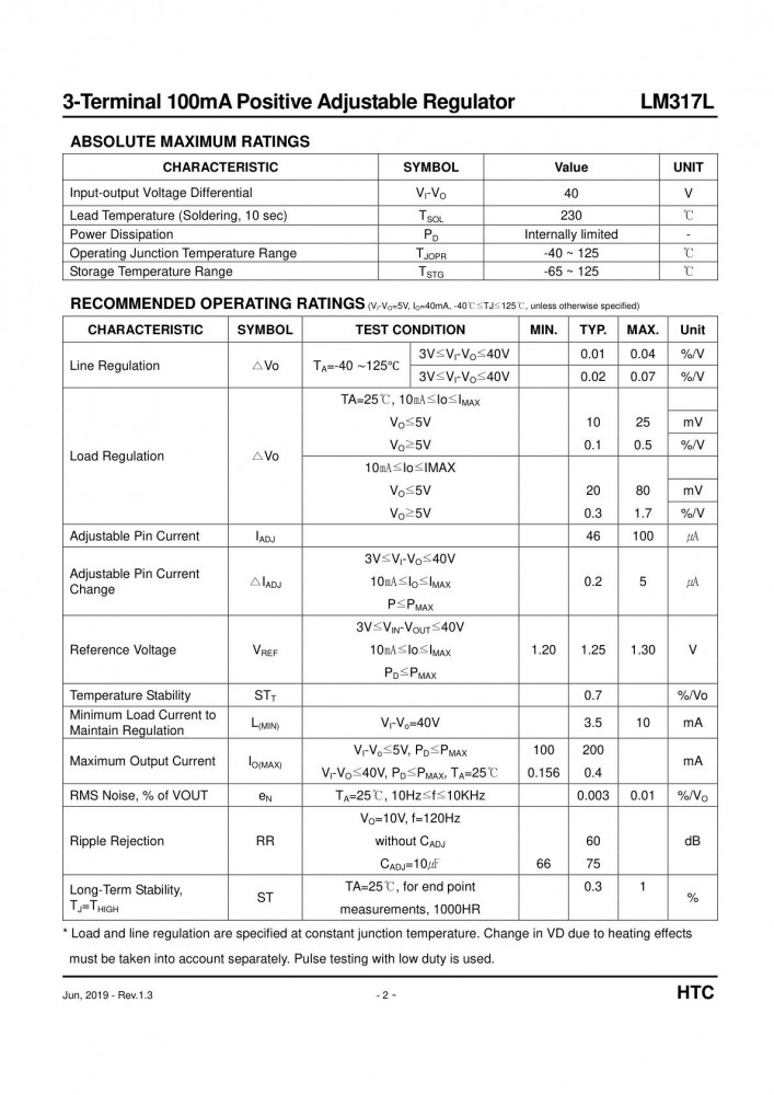 LM317LF datasheet page 2