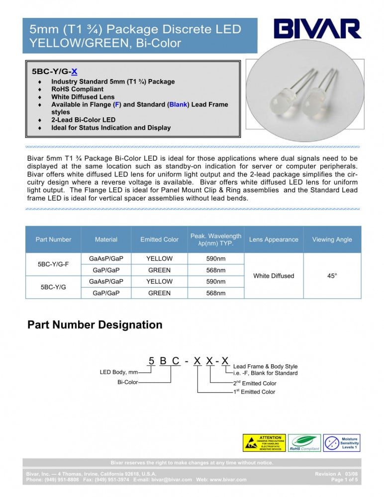 BIVAR 5BC-Y/G datasheet page 1