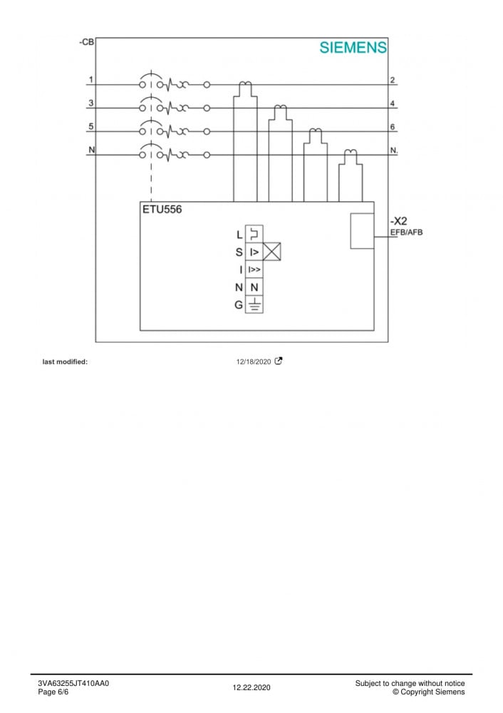 SIEMENS 3VA6325-5JT41-0AA0 datasheet page 6