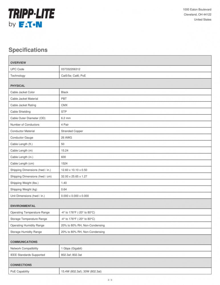 N206-PC50-IND technical document page 2
